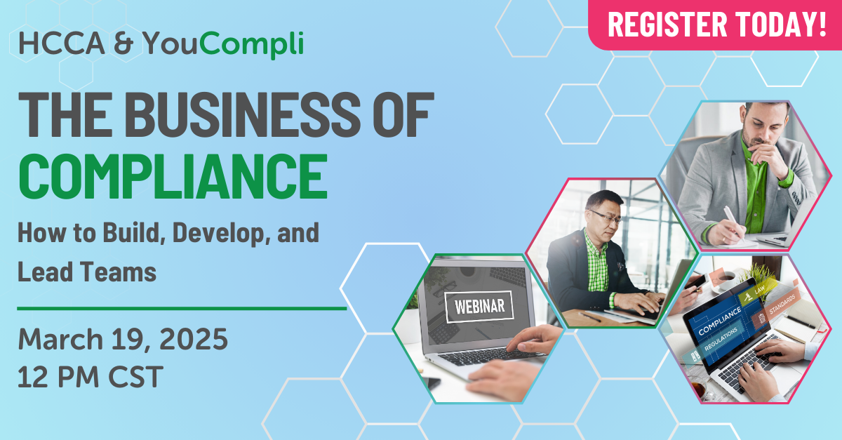 Webinar Page: Business of Compliance, Part 5